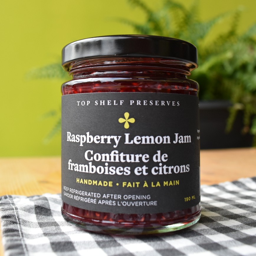Raspberry Lemon Jam - Top Shelf Preserves